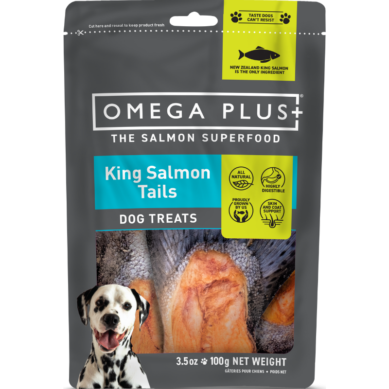 Omega Plus King Salmon Tails Dog Treats 100g – Pet PA NZ