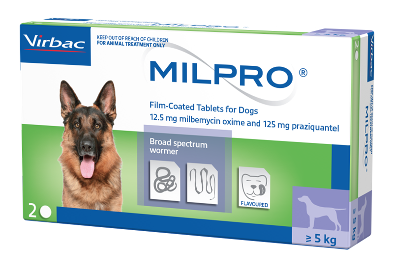 Milpro Worming Tablet Large Dog - Over 5kg (2 pack) – Pet PA NZ