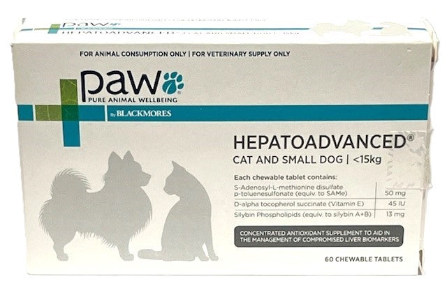 Paw by Blackmores Hepatoadvanced Liver Support for Cat and Small Dogs ...