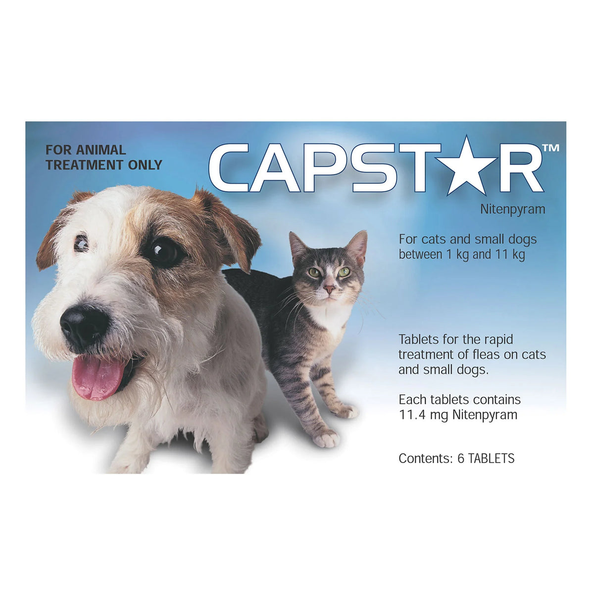 Capstar For Small Dogs & Cats 0.5kg-11kg (6 tablets) – Pet PA NZ