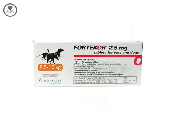 Fortekor (Benazepril) 2.5mg (28 Tablets) Prescription Required – Pet PA NZ