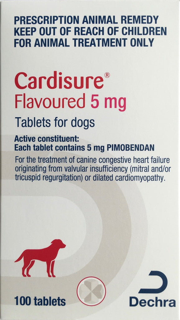Cardisure (Pimobendan) Flavoured Tablets 5mg (Per Tablet) Prescription ...