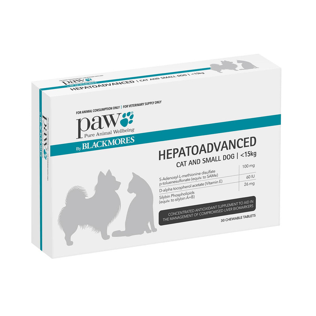 Paw by Blackmores Hepatoadvanced Liver Support for Cat and Small Dogs ...
