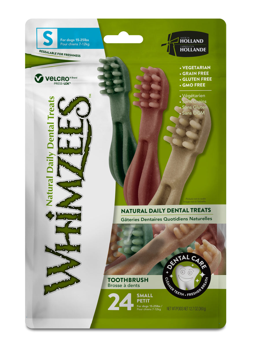 Whimzees Toothbrush Star Treats For Small Dogs (24 Pack) – Pet PA NZ