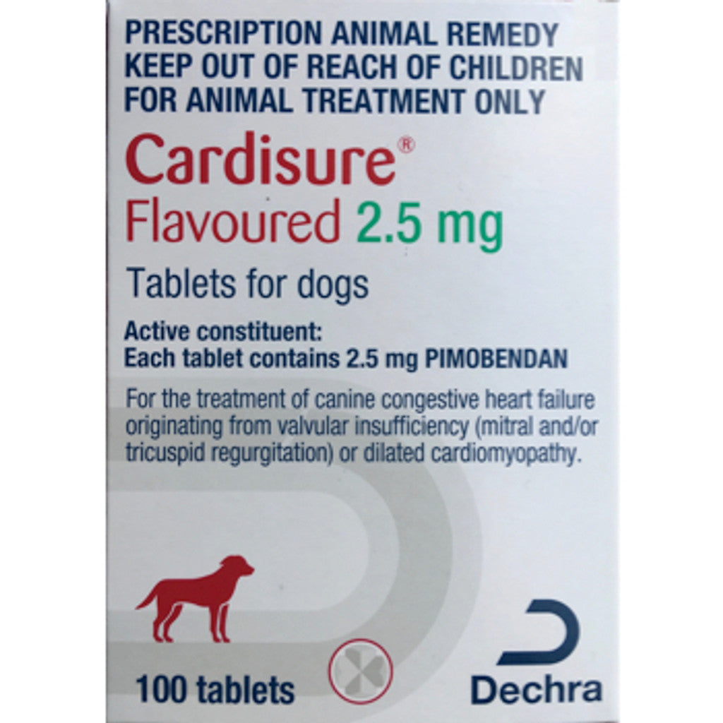 Cardisure (Pimobendan) Flavoured Tablets 2.5mg (Per Tablet) Prescripti ...